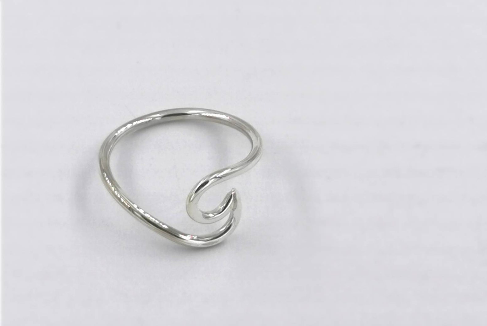 925 Silver Wave Ring Classic Wave Ring - Etsy