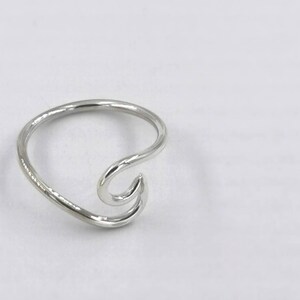 925 Silver Wave Ring, Classic Wave Ring - Etsy