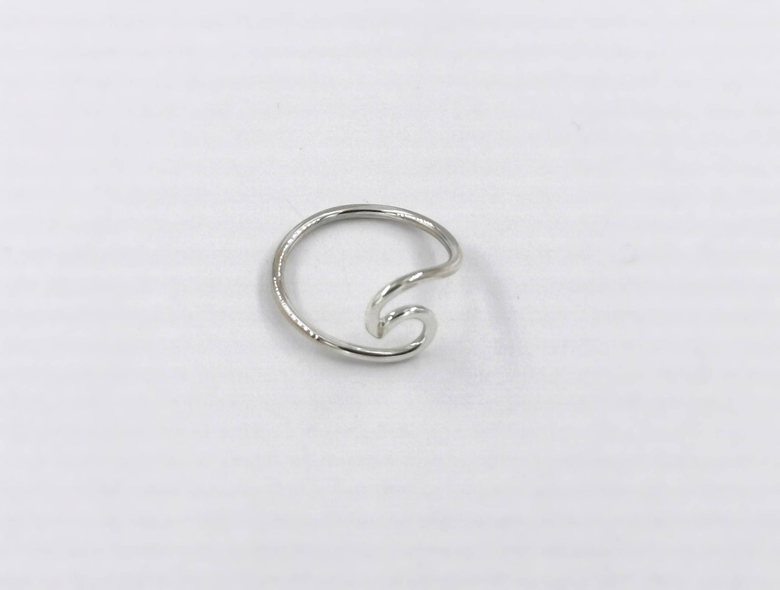 925 Silver Wave Ring Classic Wave Ring - Etsy