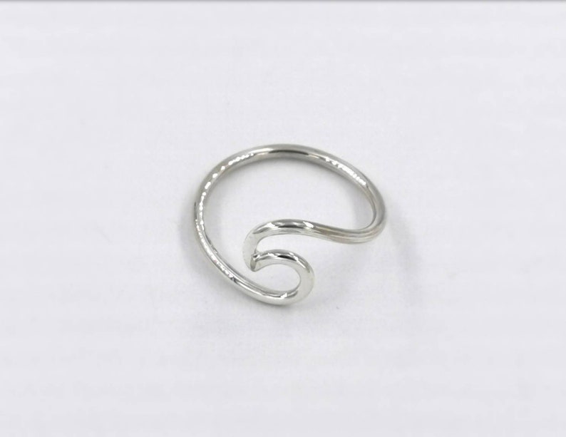 925 Silver Wave Ring Classic Wave Ring - Etsy