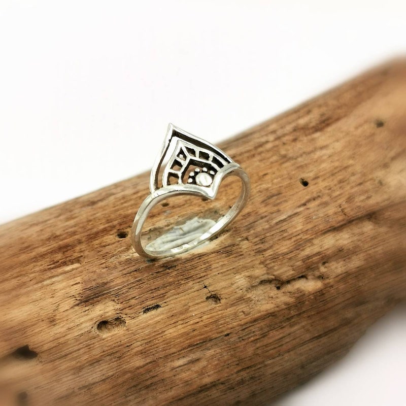 925 Silver Pattern Ring - Etsy