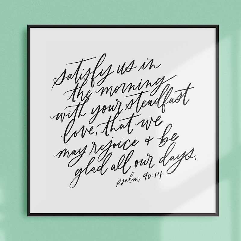 Psalm 90 14 - Etsy