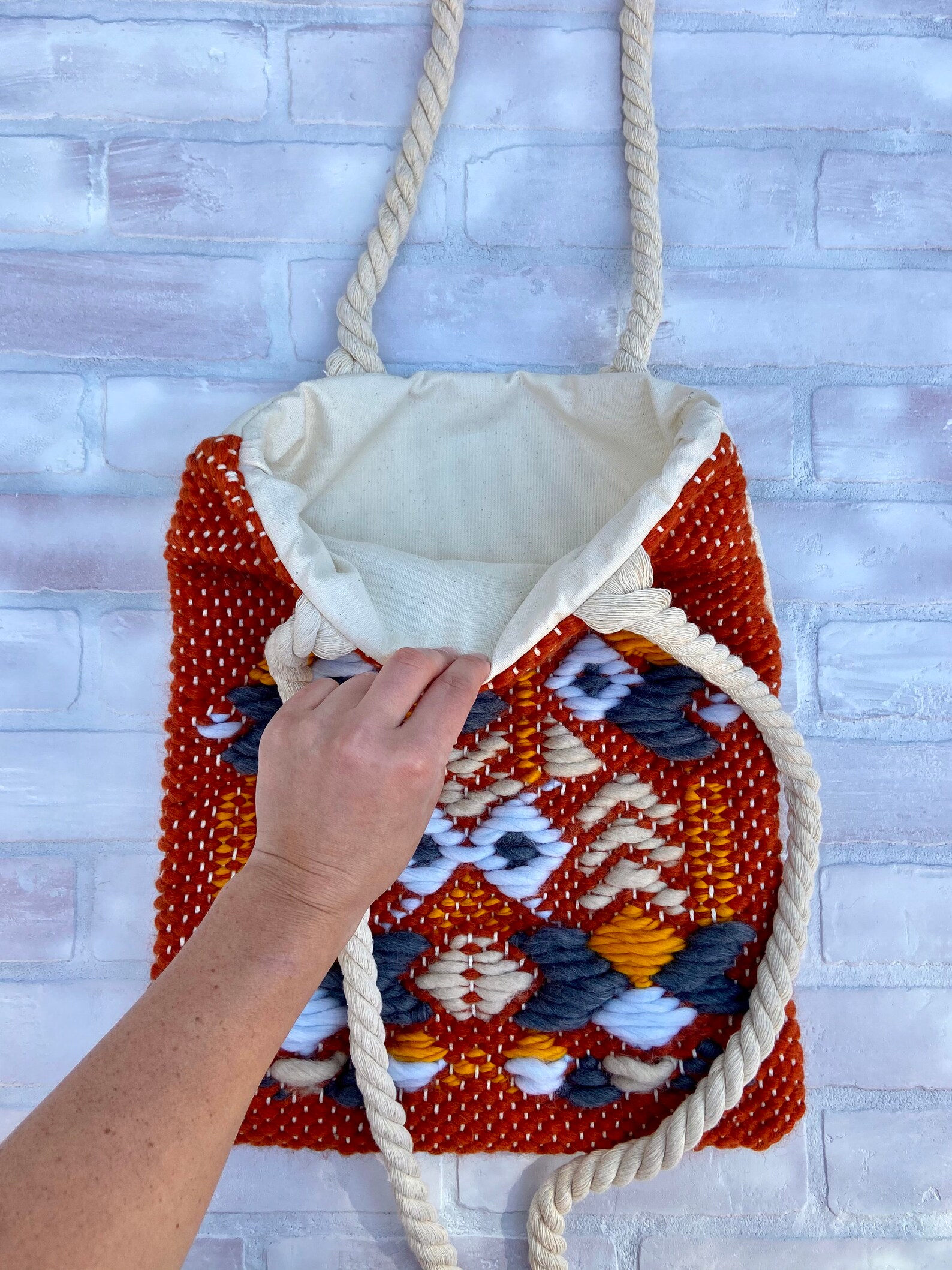 Large Orange Tote Bag Handmade Purse for Women Reusable - Etsy