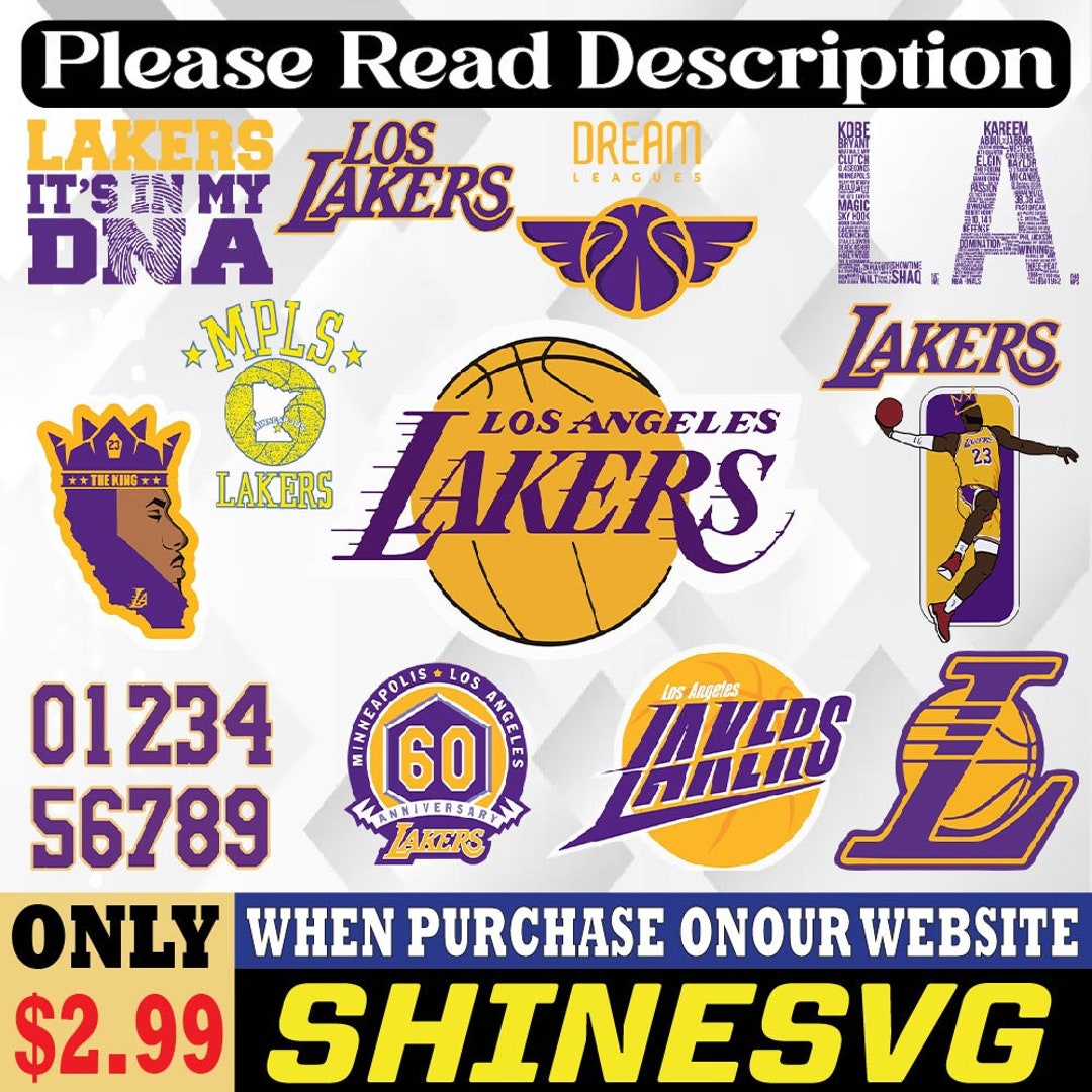 Los-angeles-lakers Baseball Team SVG Lakers Svg N B A Teams - Etsy
