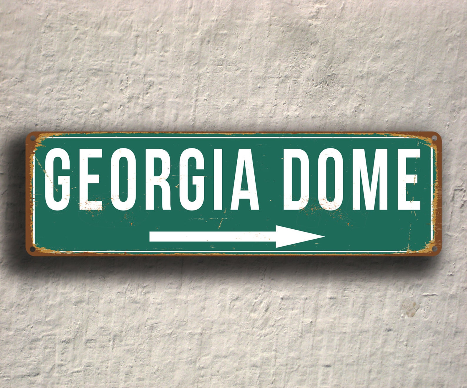 GEORGIA DOME Signs, Vintage Style Georgia Dome Stadium, Atlanta ...