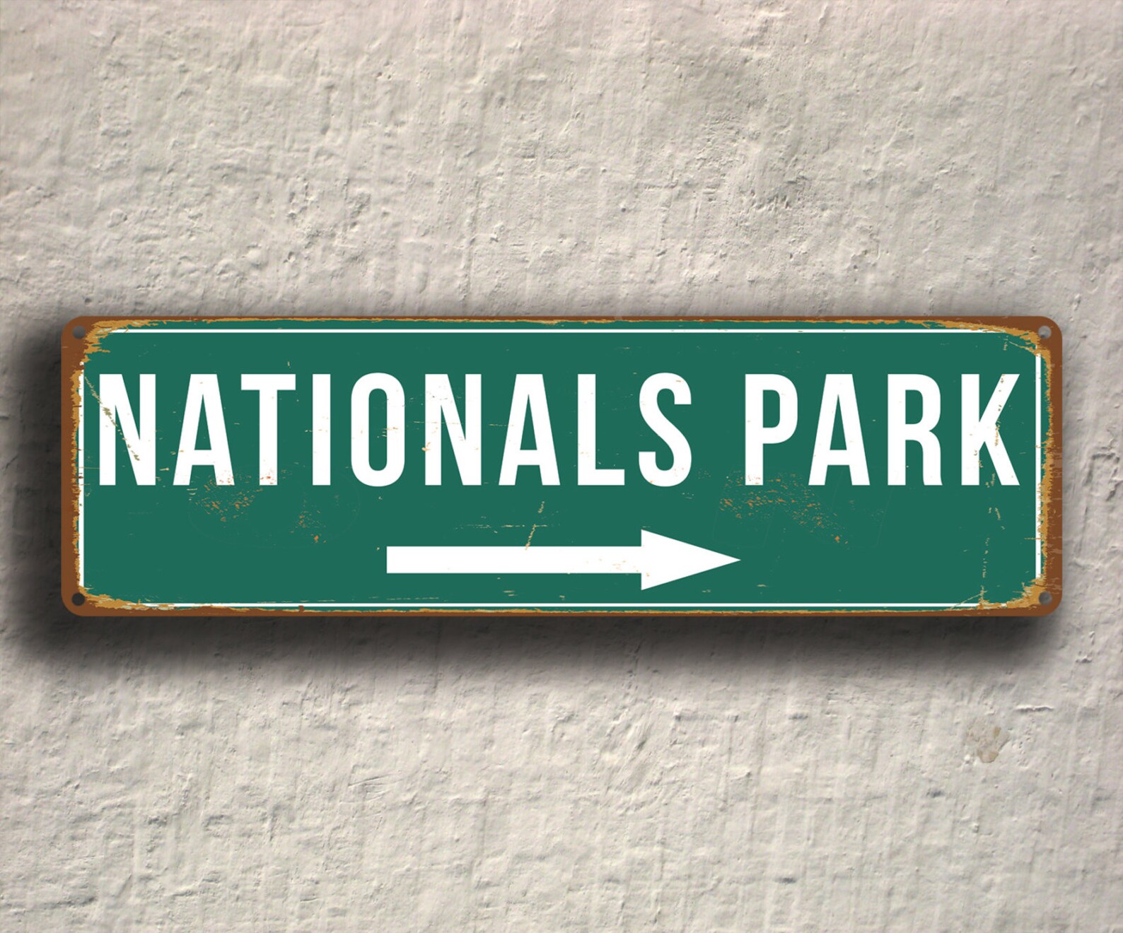 NATIONALS PARK SIGN Vintage Style Nationals Park Sign - Etsy