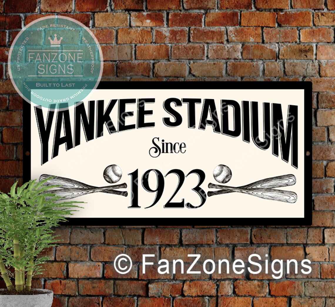 YANKEE STADIUM SIGN Yankee Stadium Souvenir Yankees | Etsy