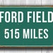 PERSONALIZED FORD FIELD Distance Sign, Ford Field Stadium, Ford Field ...