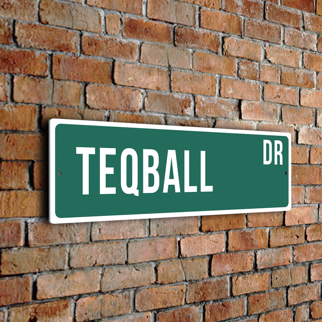 Teqball Street Sign: Vintage Style Sports Fan Gift - Etsy