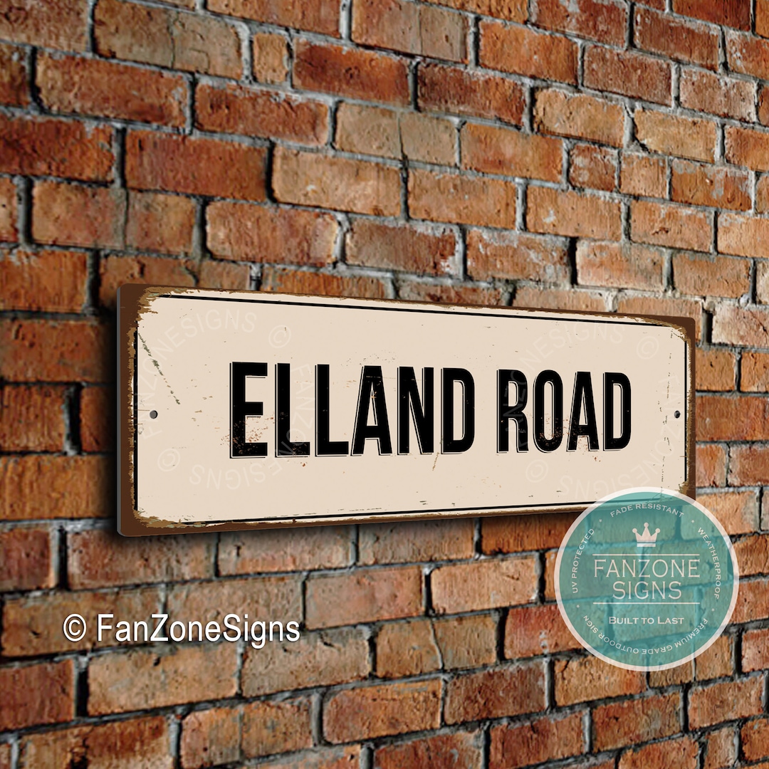 Elland Road Sign, Elland Road Stadium Sign, Soccer Gifts, Elland Road ...