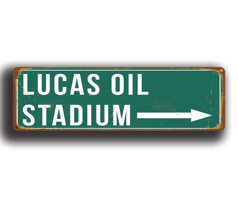 LUCAS OIL Stadium Sign Vintage Style Lucas Oil Stadium Sign - Etsy
