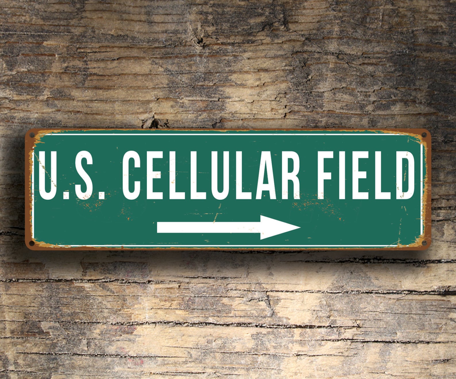 US Cellular Field Sign Vintage Style US Cellular Field Sign - Etsy