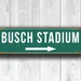 BUSCH STADIUM SIGN Vintage Style Busch Stadium Sign Busch - Etsy