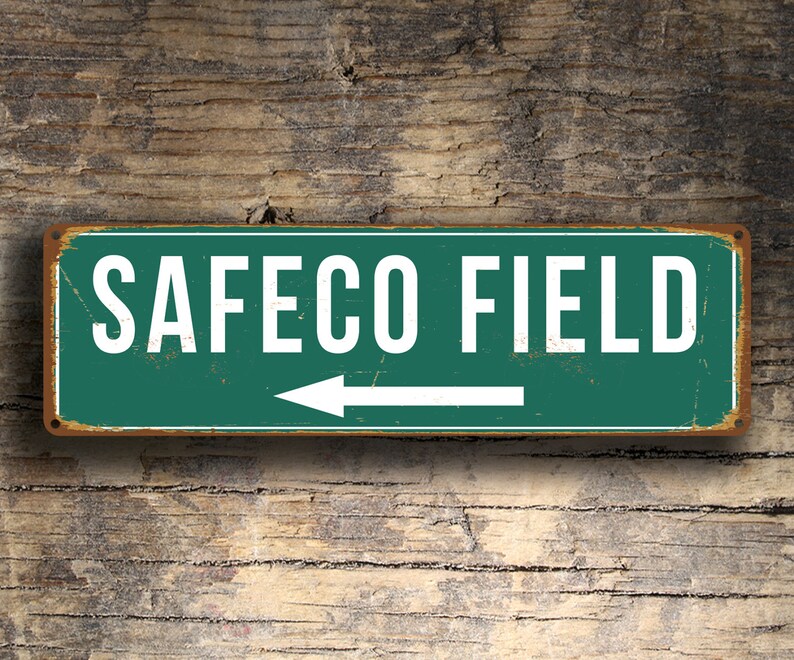 SAFECO FIELD SIGN Vintage style Safeco Field Sign Safeco | Etsy
