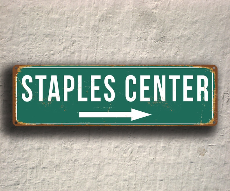 STAPLES CENTER Sign Staples Center Sign Staples Center - Etsy