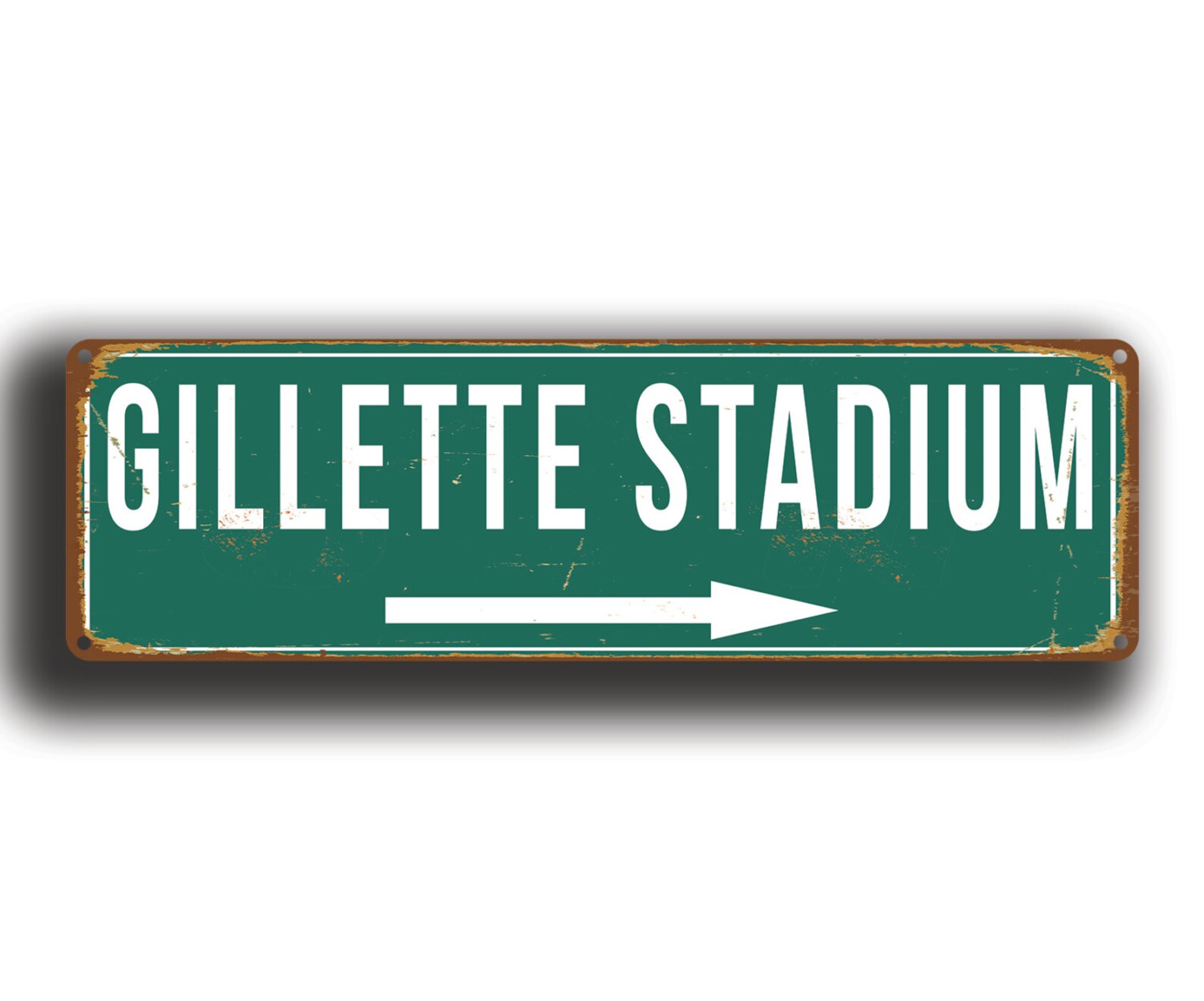 GILLETTE STADIUM Signs Vintage Style Gillette Stadium Sign | Etsy