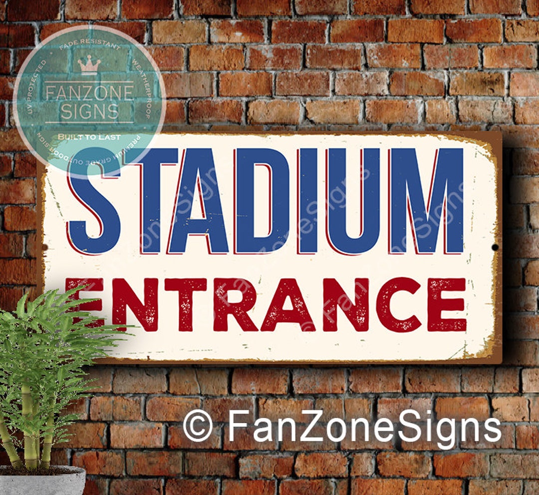 STADIUM ENTRANCE SIGN | Stadium Entrance Signs | Stadium | Baseball ...