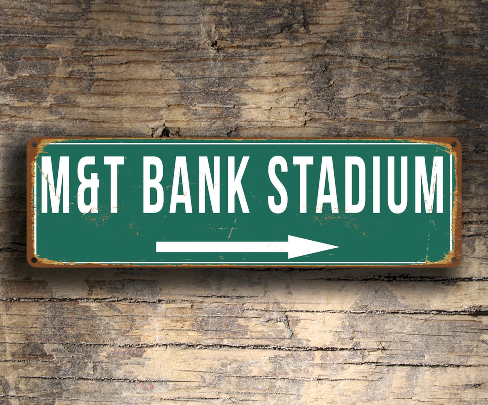 MandT Bank STADIUM Sign Vintage style M and T Bank Stadium | Etsy