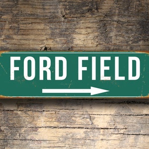 Ford Field Sign: Vintage Style Detroit Lions Football Gift - Etsy