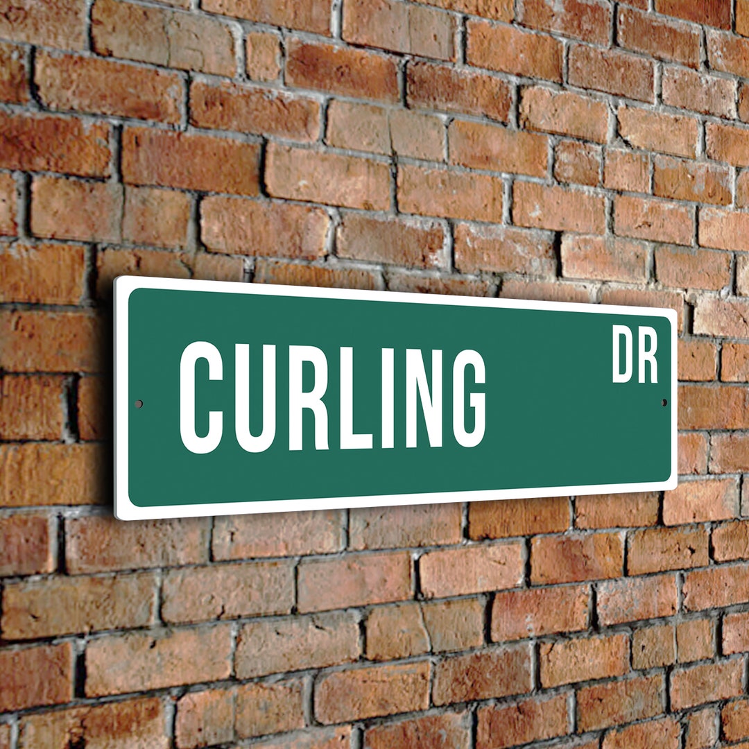 Curling Street Sign: Vintage Style Sports Fan Gift - Etsy