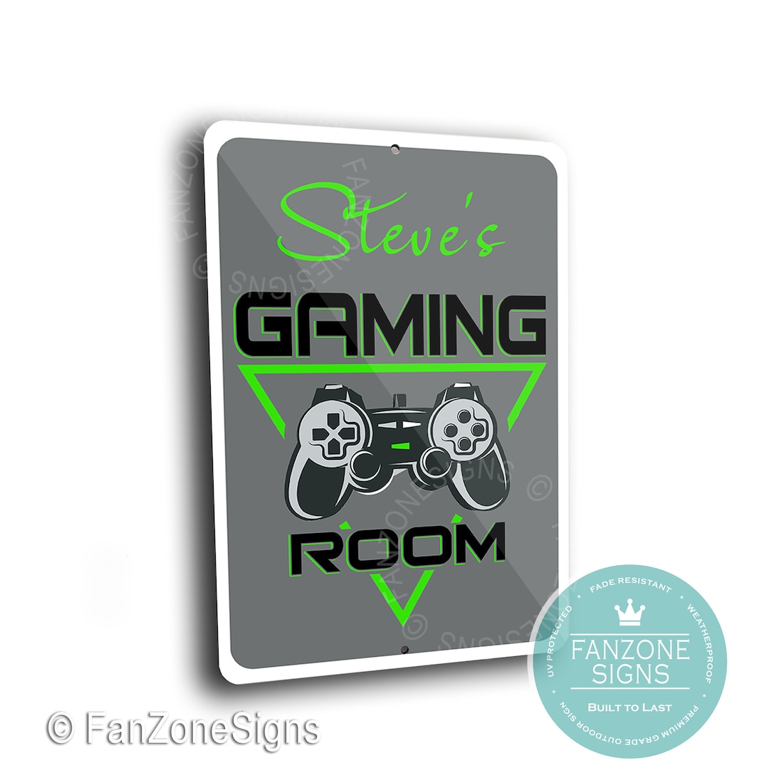 CUSTOM GAMING ROOM Sign, Gaming Room, Gamer, Game Room, Gift for Gamer ...