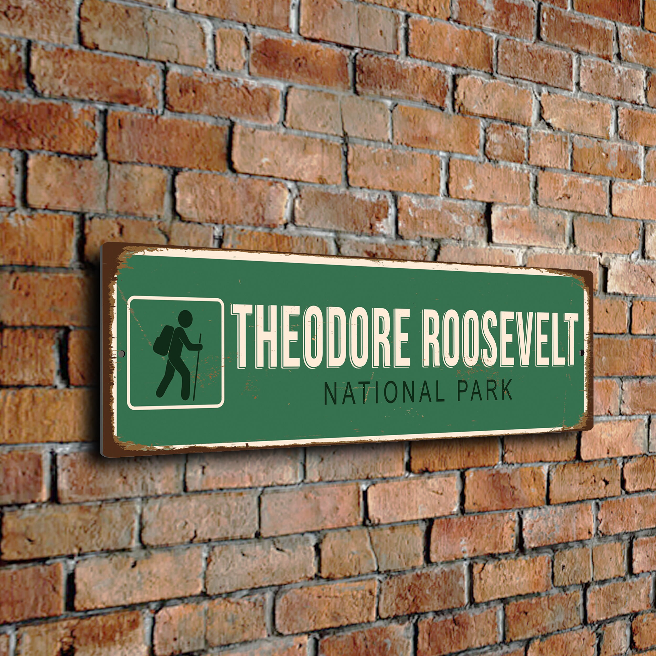 Theodore Roosevelt National Park Sign: Vintage Style Decor - Etsy