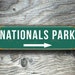 NATIONALS PARK SIGN, Vintage Style Nationals Park Sign, Nationals Park ...