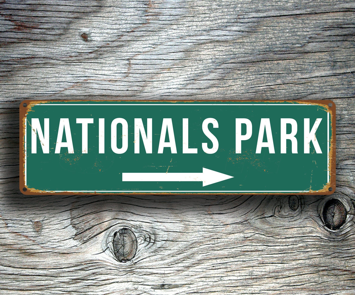 NATIONALS PARK SIGN Vintage Style Nationals Park Sign - Etsy