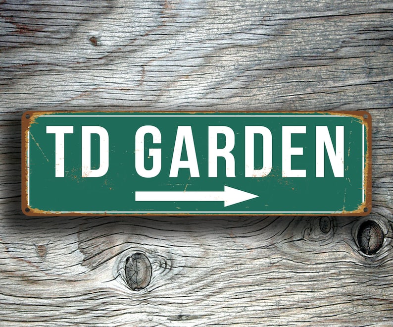 TD Garden Sign Vintage style TD Garde Sign TD Garde Stadium | Etsy
