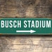 BUSCH STADIUM SIGN Vintage Style Busch Stadium Sign Busch - Etsy