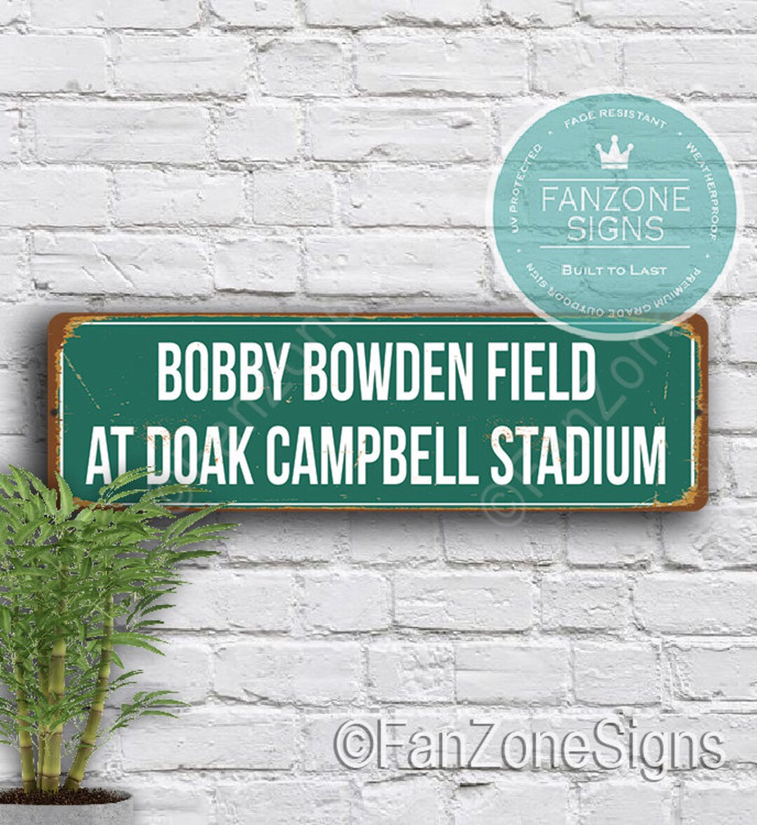 Bobby Bowden Field at Doak Campbell Stadium Sign, Florida State ...