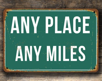PERSONALIZED CITY SIGN, Distance City Sign, Miles Signs, Any City Sign ...