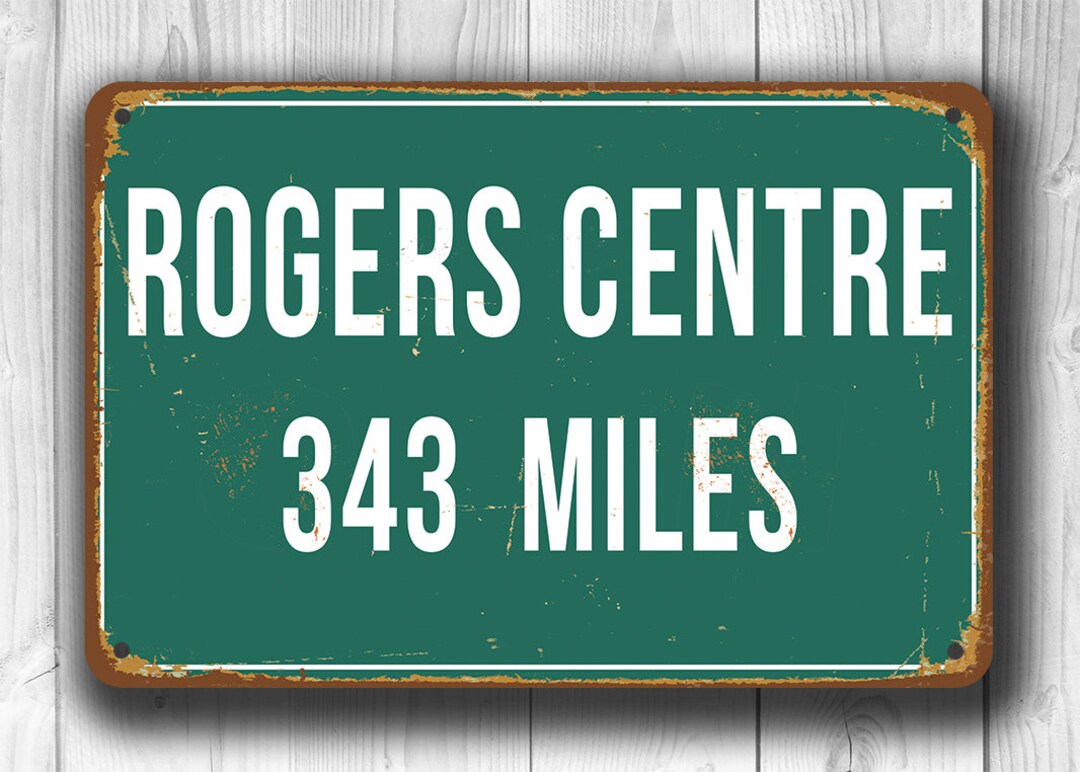 Personalized Rogers Centre Distance Sign: Toronto Blue Jays Decor - Etsy