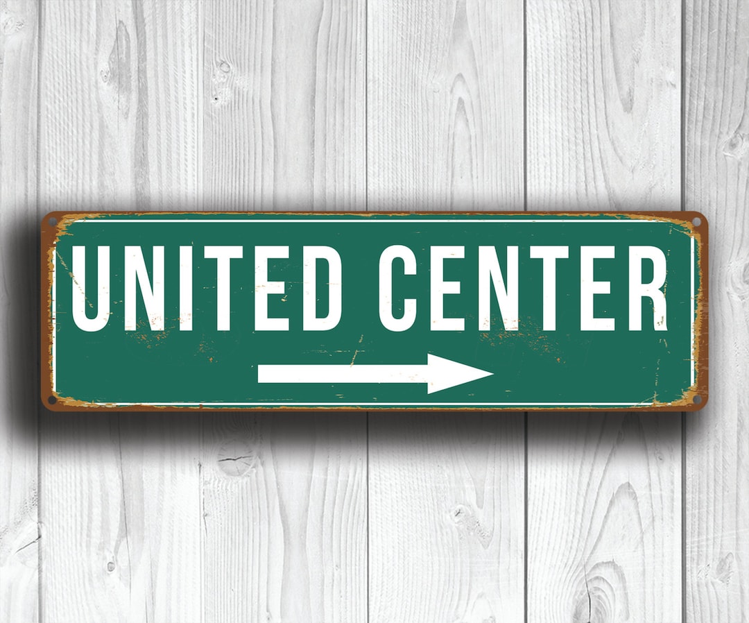 UNITED CENTER Sign, United Center Sign, United Center Stadium Sign ...