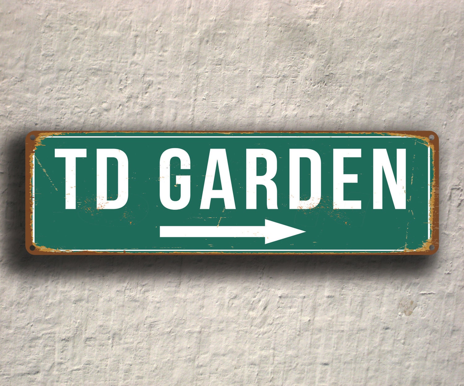 TD Garden Sign Vintage Style TD Garde Sign TD Garde Stadium - Etsy