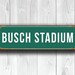 BUSCH STADIUM SIGN Vintage Style Busch Stadium Sign Busch - Etsy