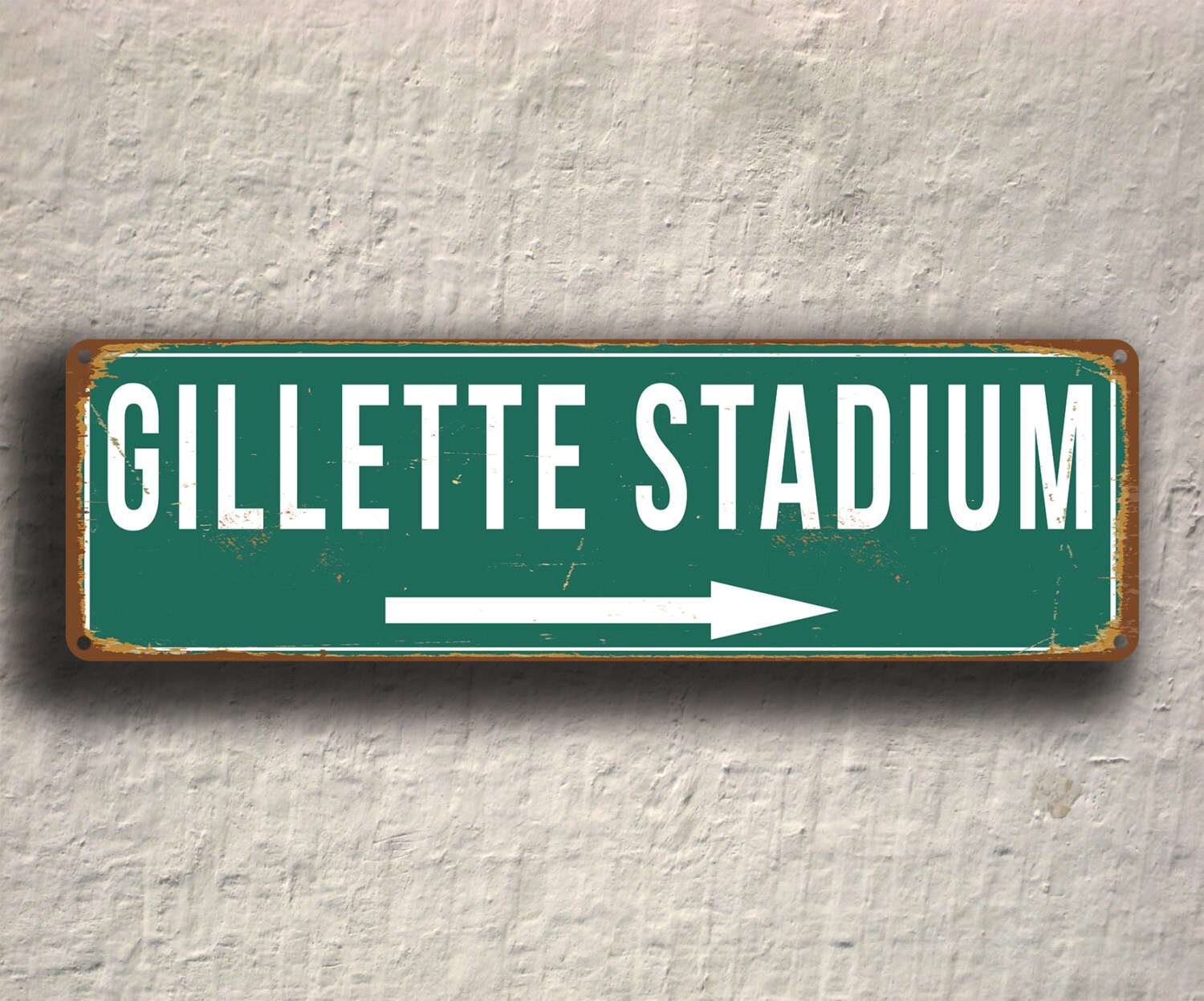 GILLETTE STADIUM Signs Vintage Style Gillette Stadium Sign | Etsy
