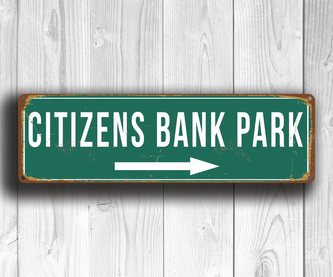 Citizens Bank Park Sign: Vintage Style Phillies Baseball Sign - Etsy