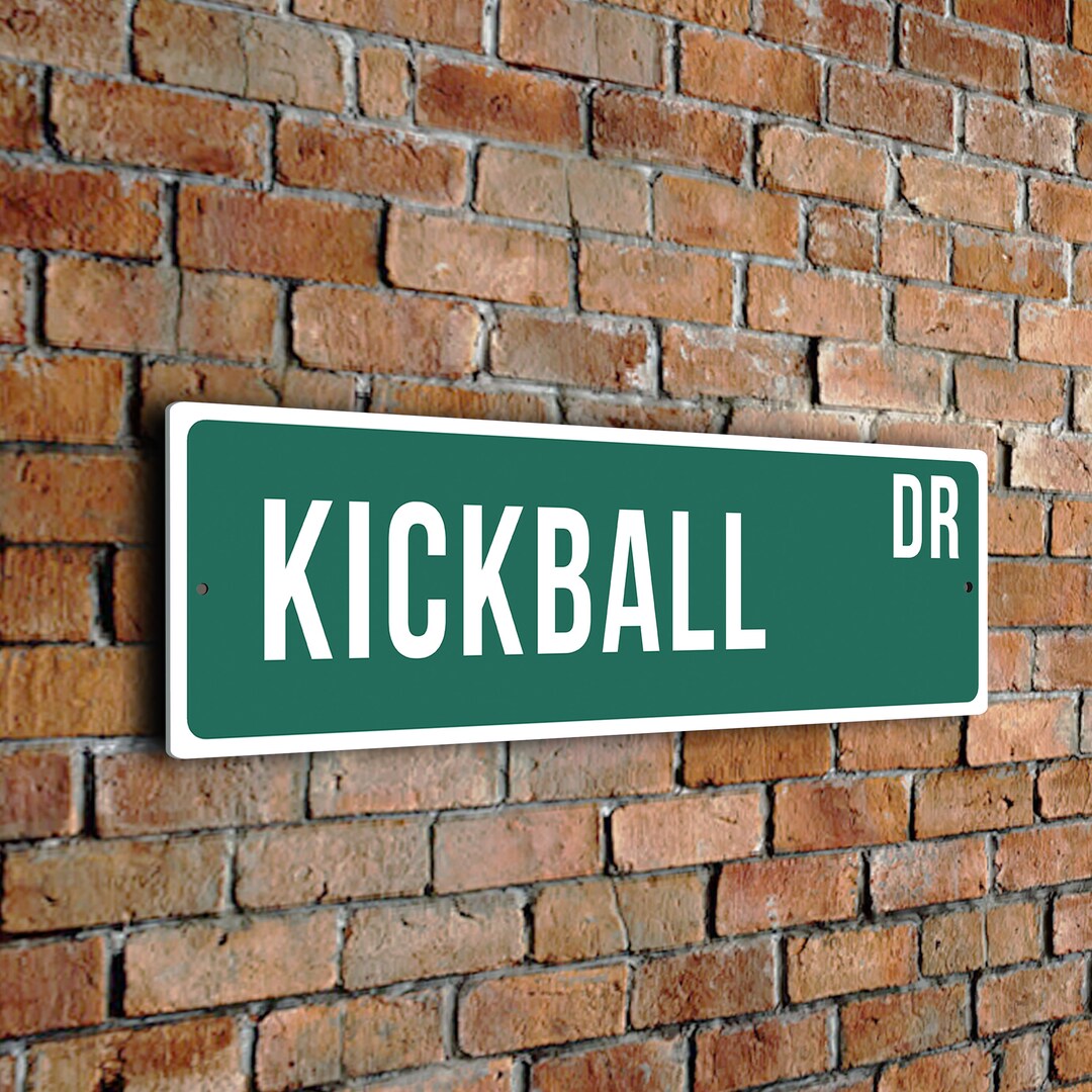 Vintage Style Kickball Street Sign: Sports Fan Gift - Etsy