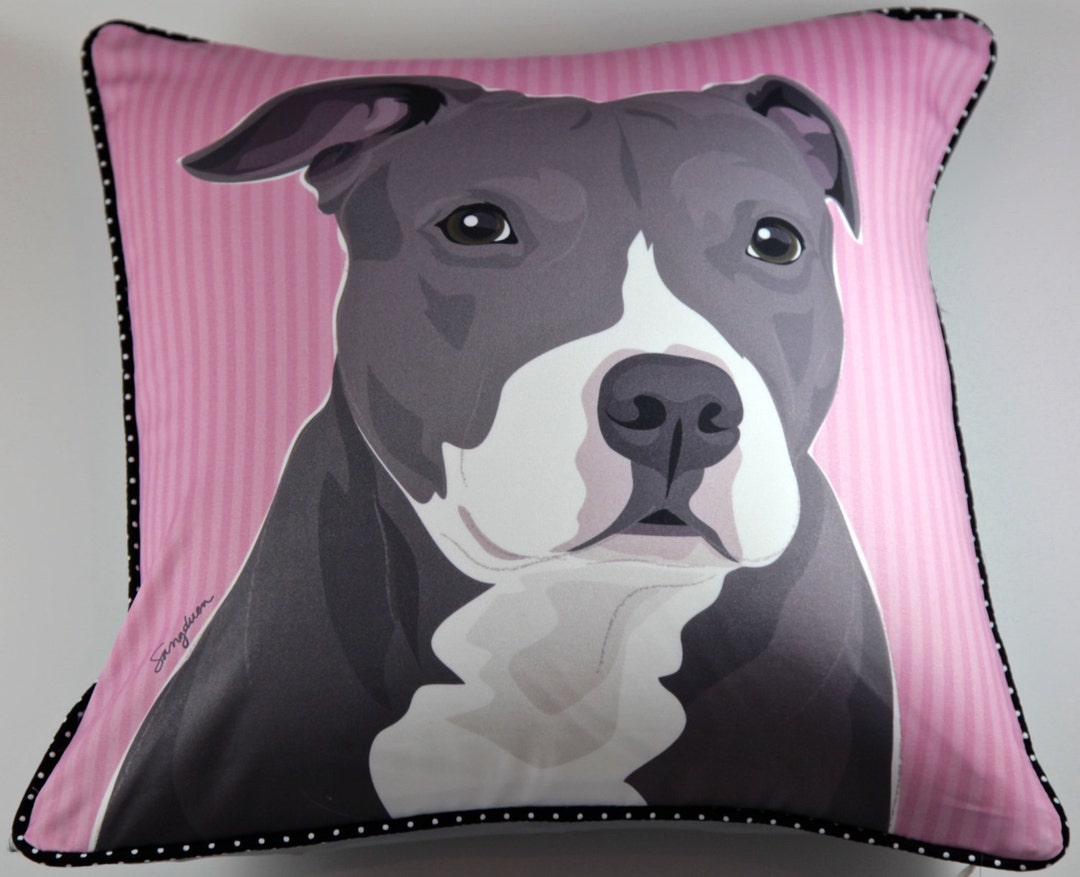 Pit Bull Pillow - Etsy