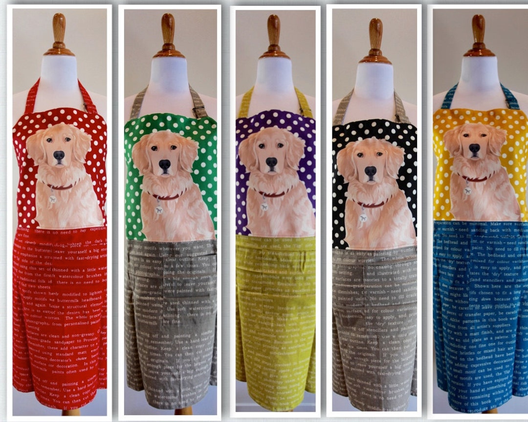 Golden Retriever Apron - Etsy