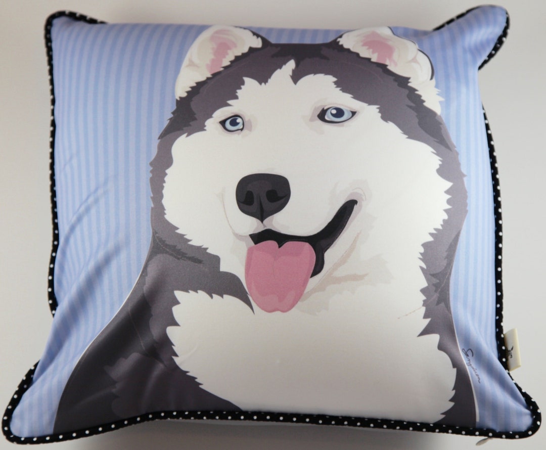Siberian Husky Pillow - Etsy