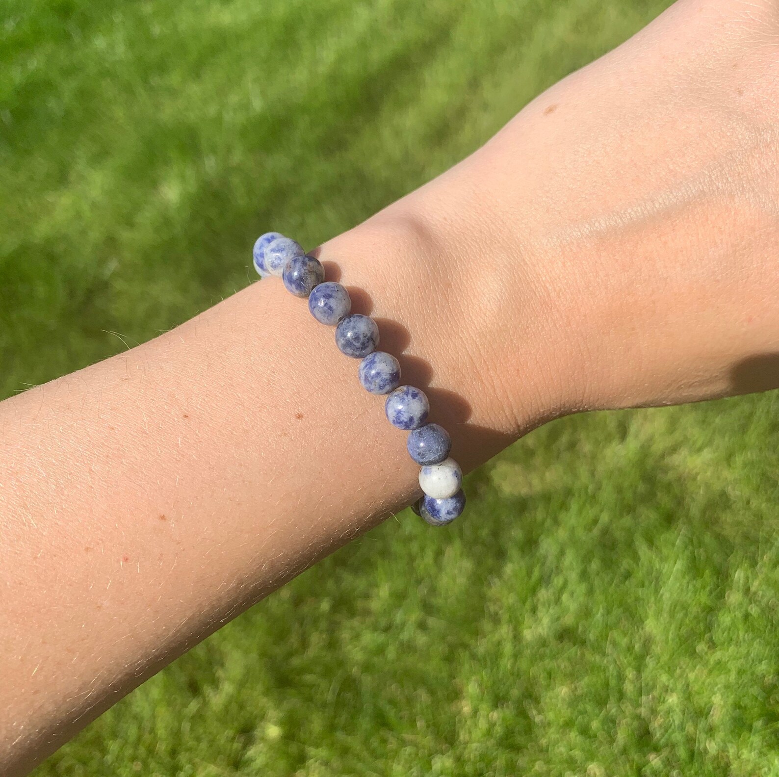 Blue Spot Jasper Bracelet / Healing Crystals / Healing Crystal - Etsy