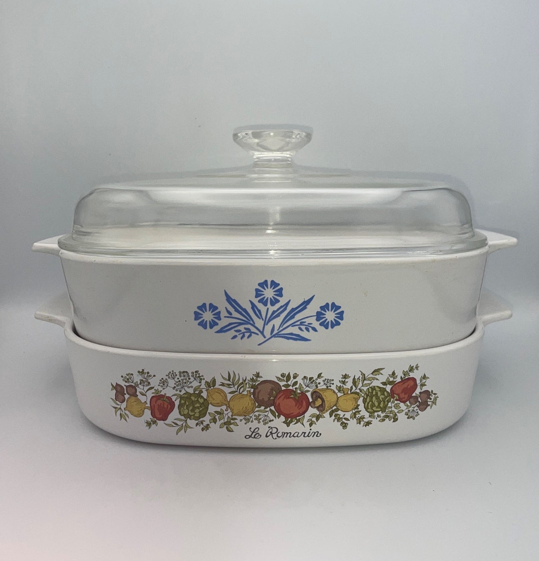 Vintage Corning Ware Casserole Dishes, Cornflower Blue//spice of Life ...