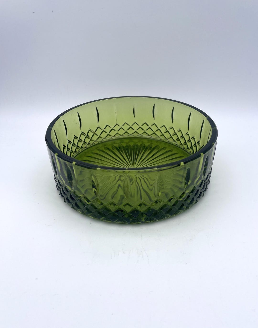 Vintage Indiana Glass Dark Green Candy Princess Nut Dish - Etsy