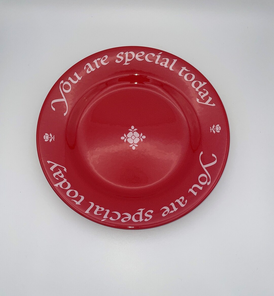 Vintage Waechtersbach Ceramic Red Special Day Plate, You Are Special ...