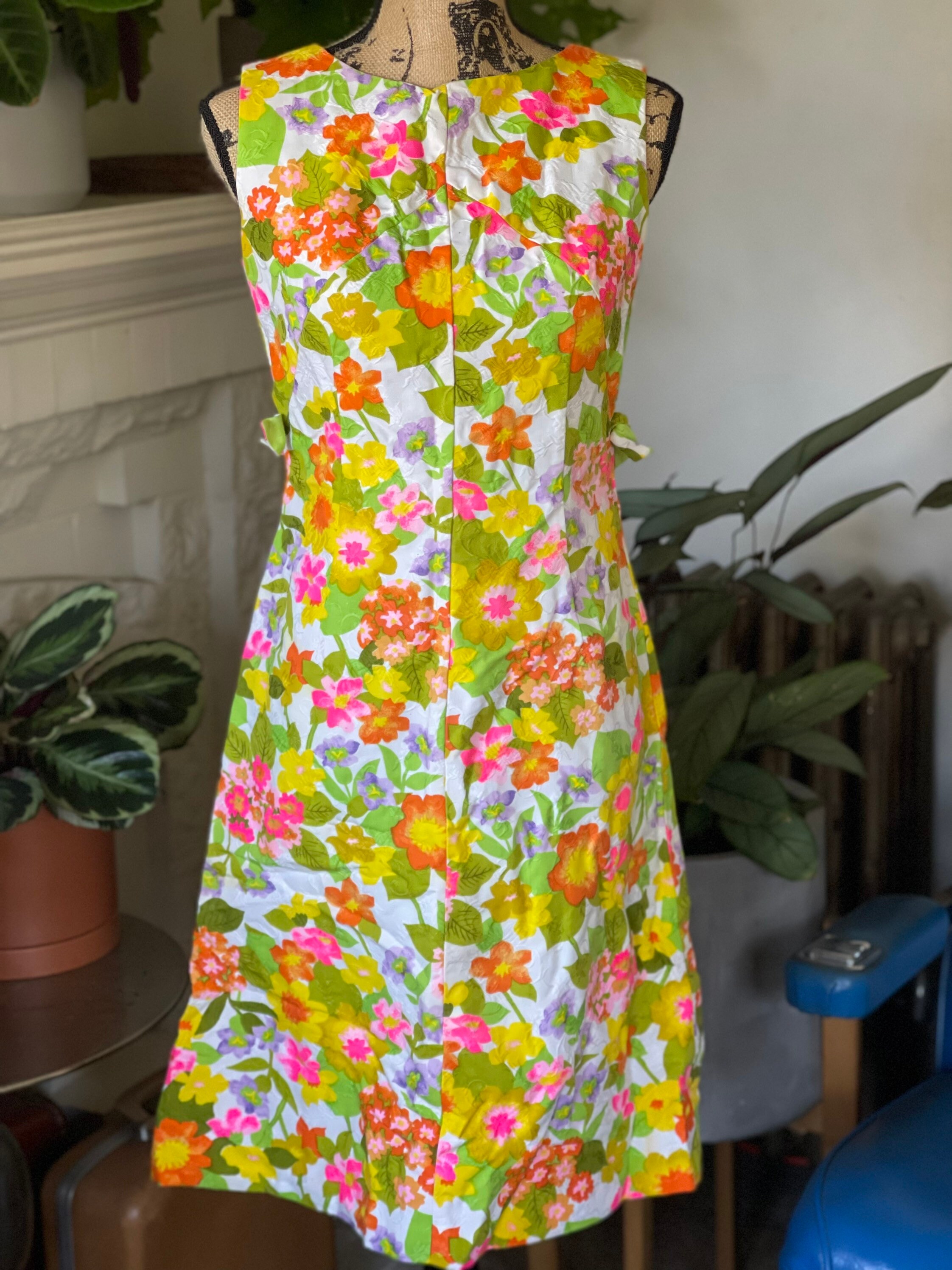Vintage 1960s Floral a Line Mod Dress - Etsy