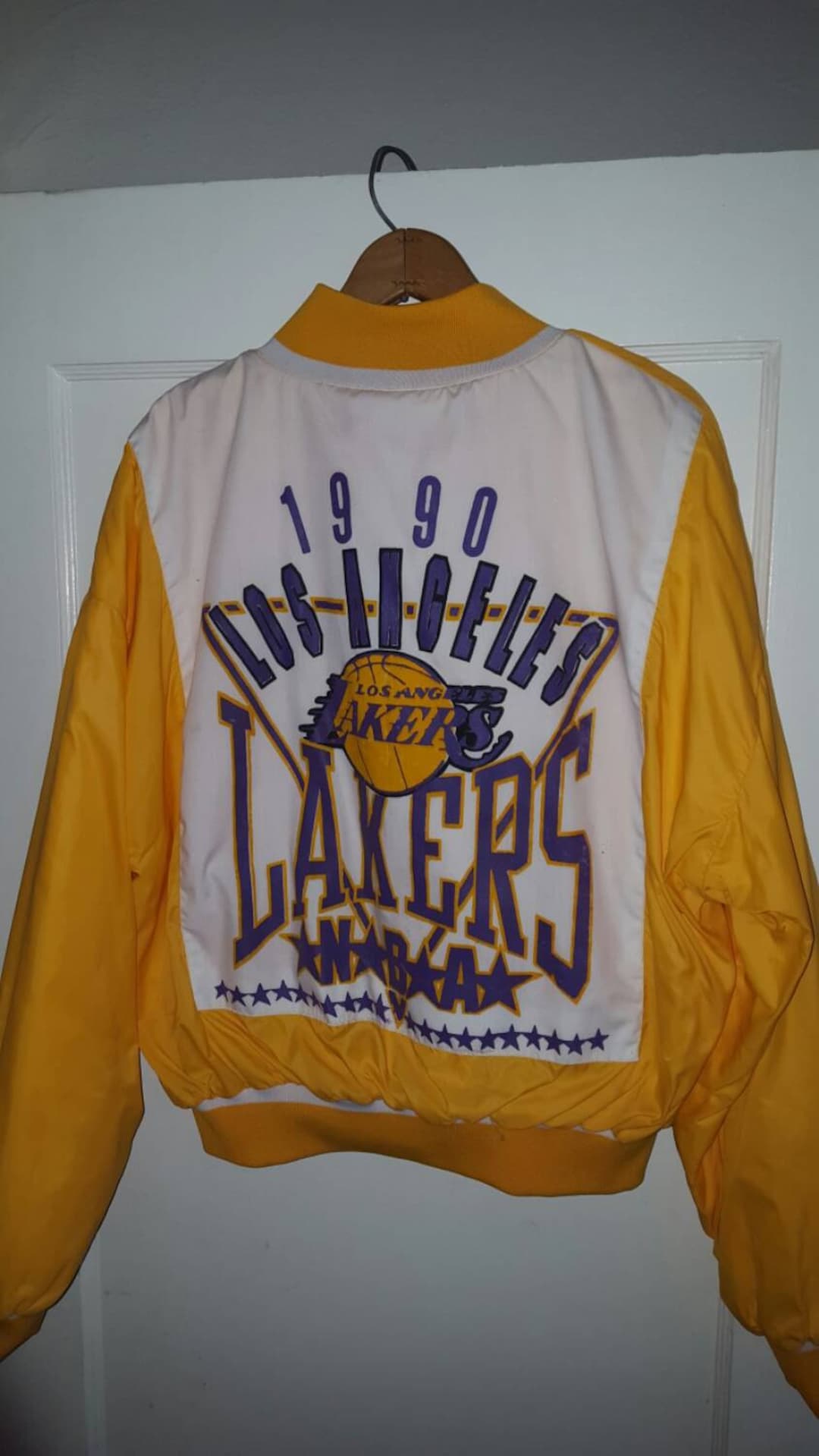 Los Angeles Lakers 1990 Vintage Jacket XL NBA Basketball 90s - Etsy