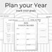 2024 Vision Board Goal Setting / Tracking PDF Printable, SMART Goals ...