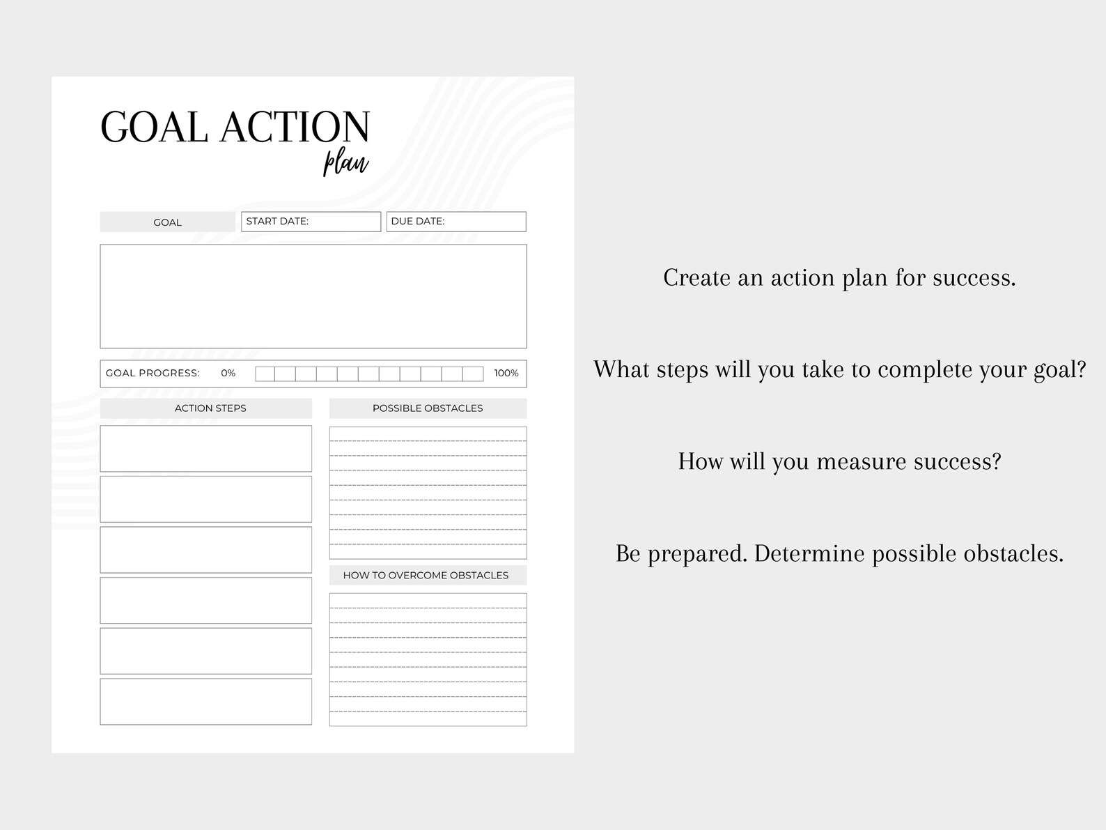 2024 Vision Board Goal Setting / Tracking PDF Printable, SMART Goals ...